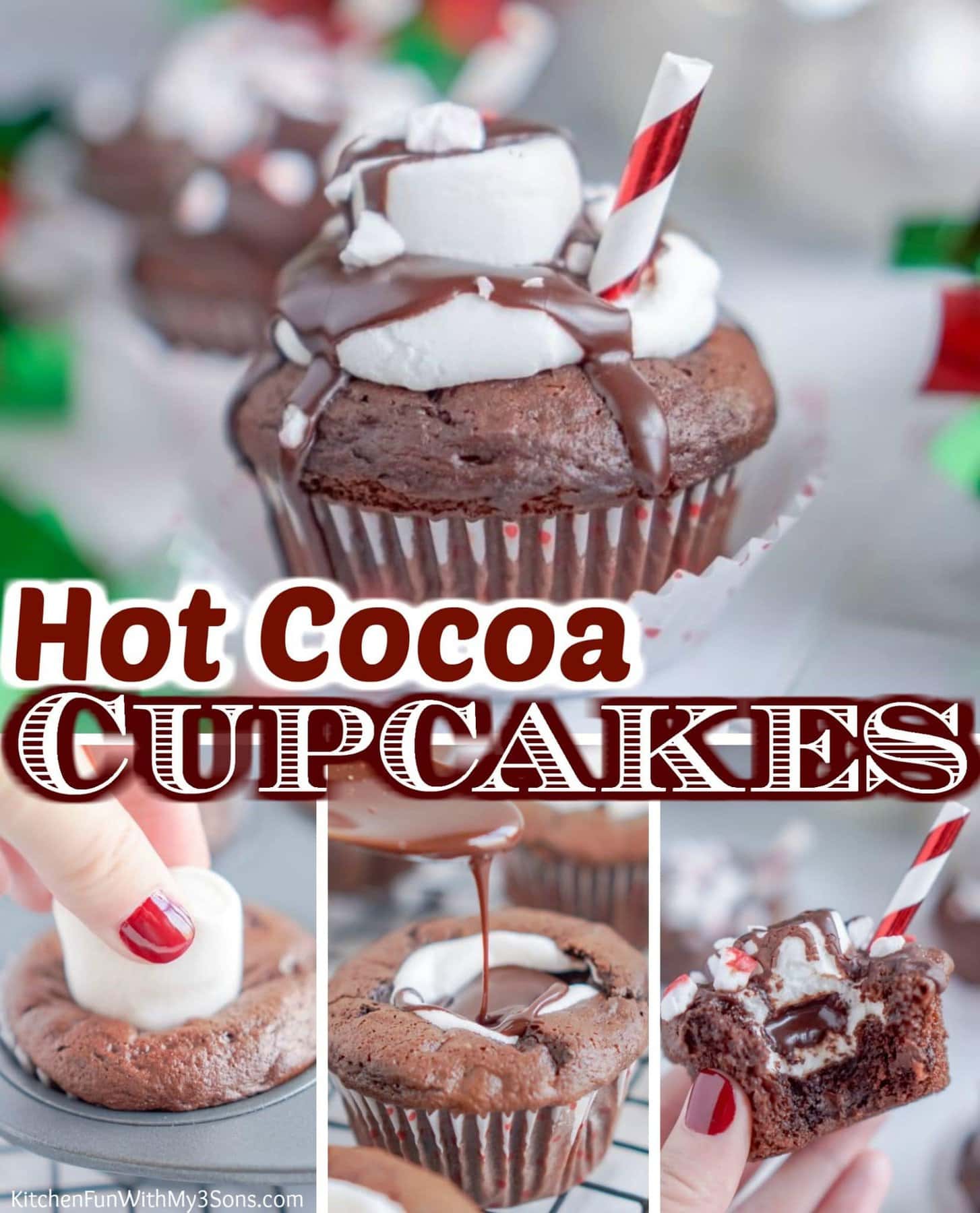 Hot Chocolate Cupcakes Recipe | Kitchen Fun With My 3 Sons