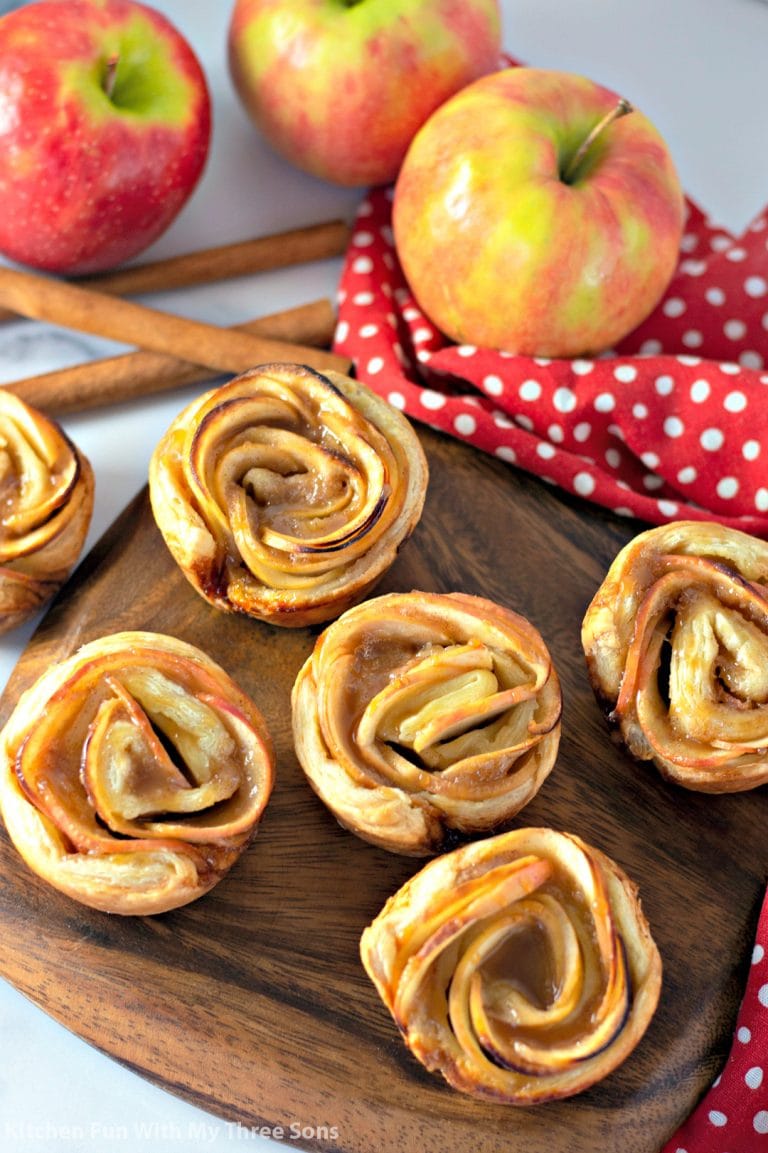 Apple Rose Tarts (Mini Apple Pies) | Kitchen Fun with my 3 Sons