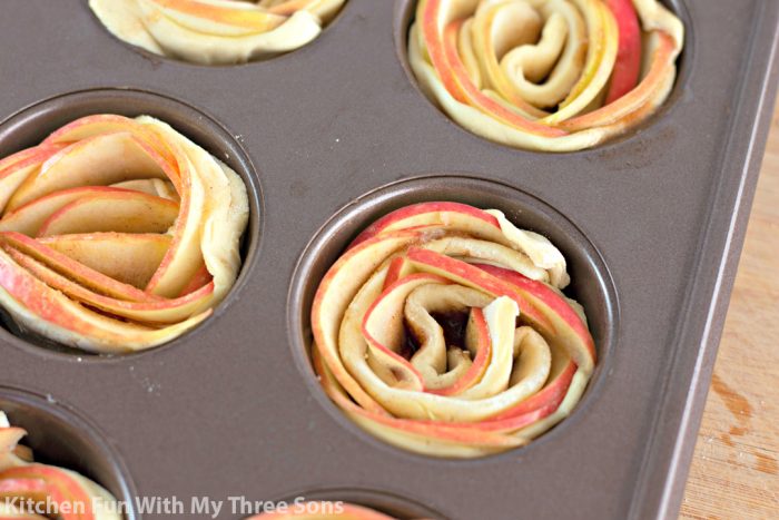 Apple Rose Tarts (Mini Apple Pies) | Kitchen Fun with my 3 Sons