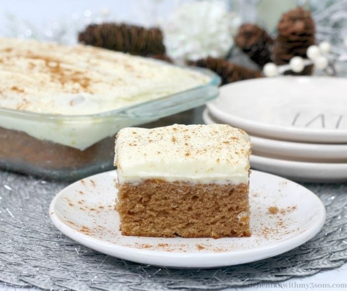 Gingerbread Cake with Cream Cheese Frosting - Kitchen Fun With My 3 Sons