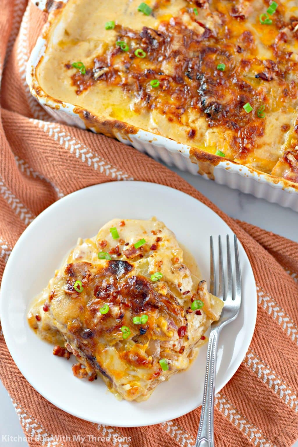 Loaded Scalloped Potatoes | Kitchen Fun With My 3 Sons