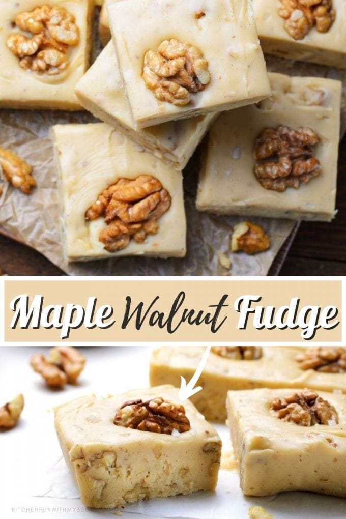 Maple Walnut Fudge Recipe - Kitchen Fun With My 3 Sons