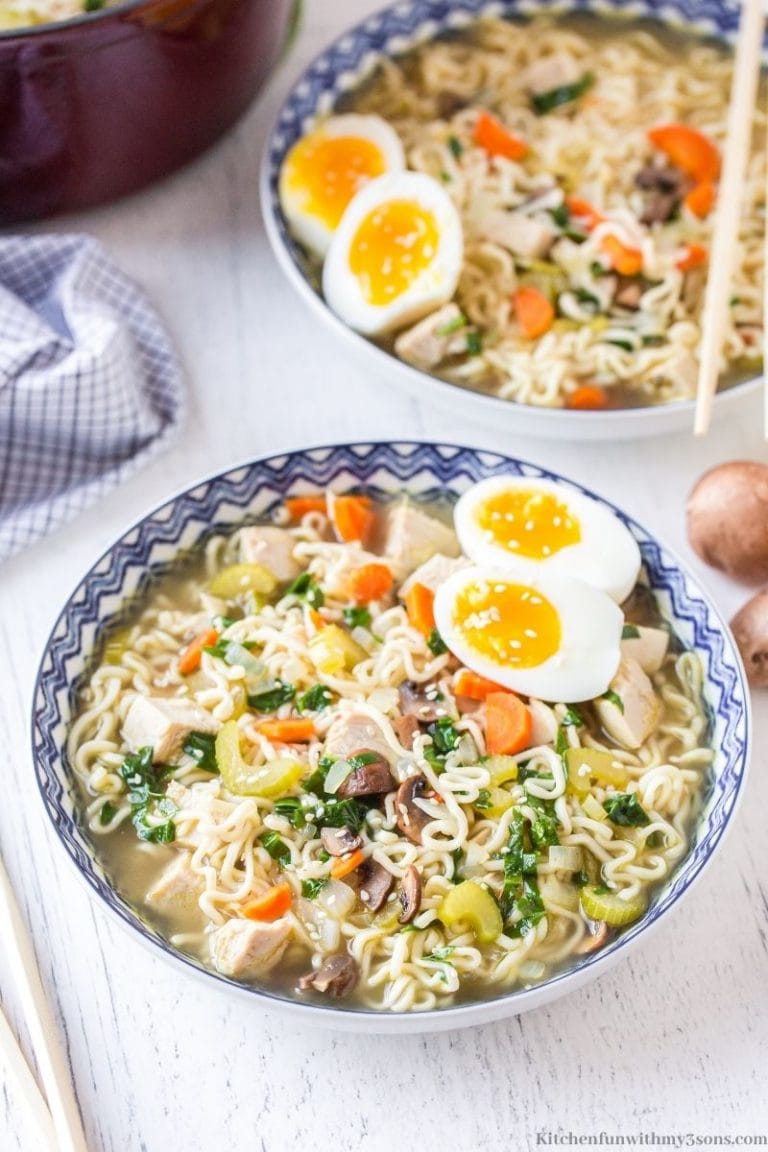 Ramen Chicken Noodle Soup | Kitchen Fun With My 3 Sons