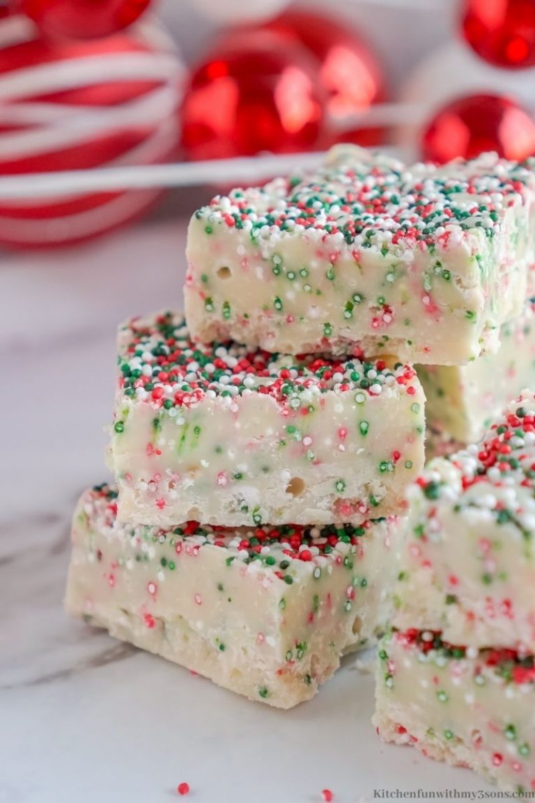 Christmas Cookie Fudge - Kitchen Fun With My 3 Sons