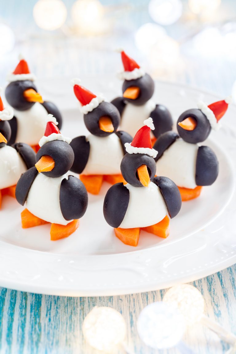 Cheese and Olive Penguins | Kitchen Fun With My 3 Sons
