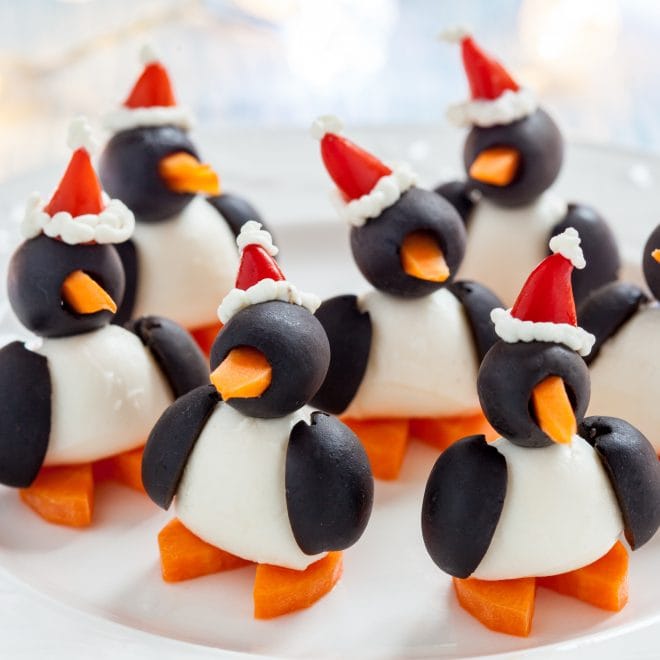 Cheese and Olive Penguins | Kitchen Fun With My 3 Sons