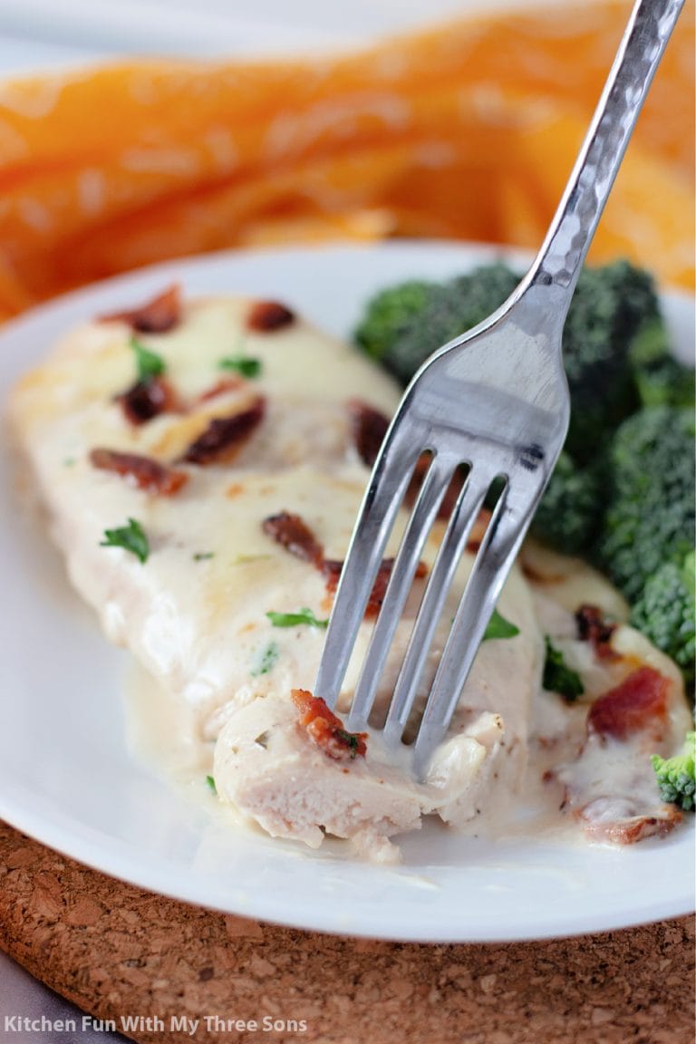 Cheesy Smothered Chicken with Bacon | Kitchen Fun With My 3 Sons