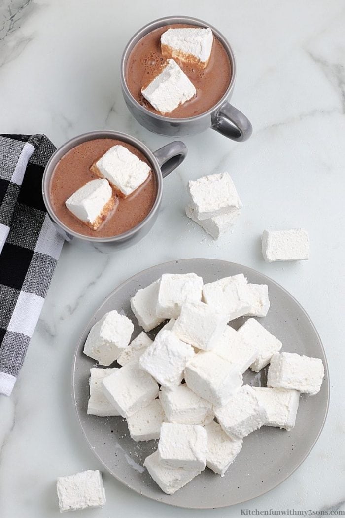 Easy Homemade Marshmallows - Kitchen Fun With My 3 Sons
