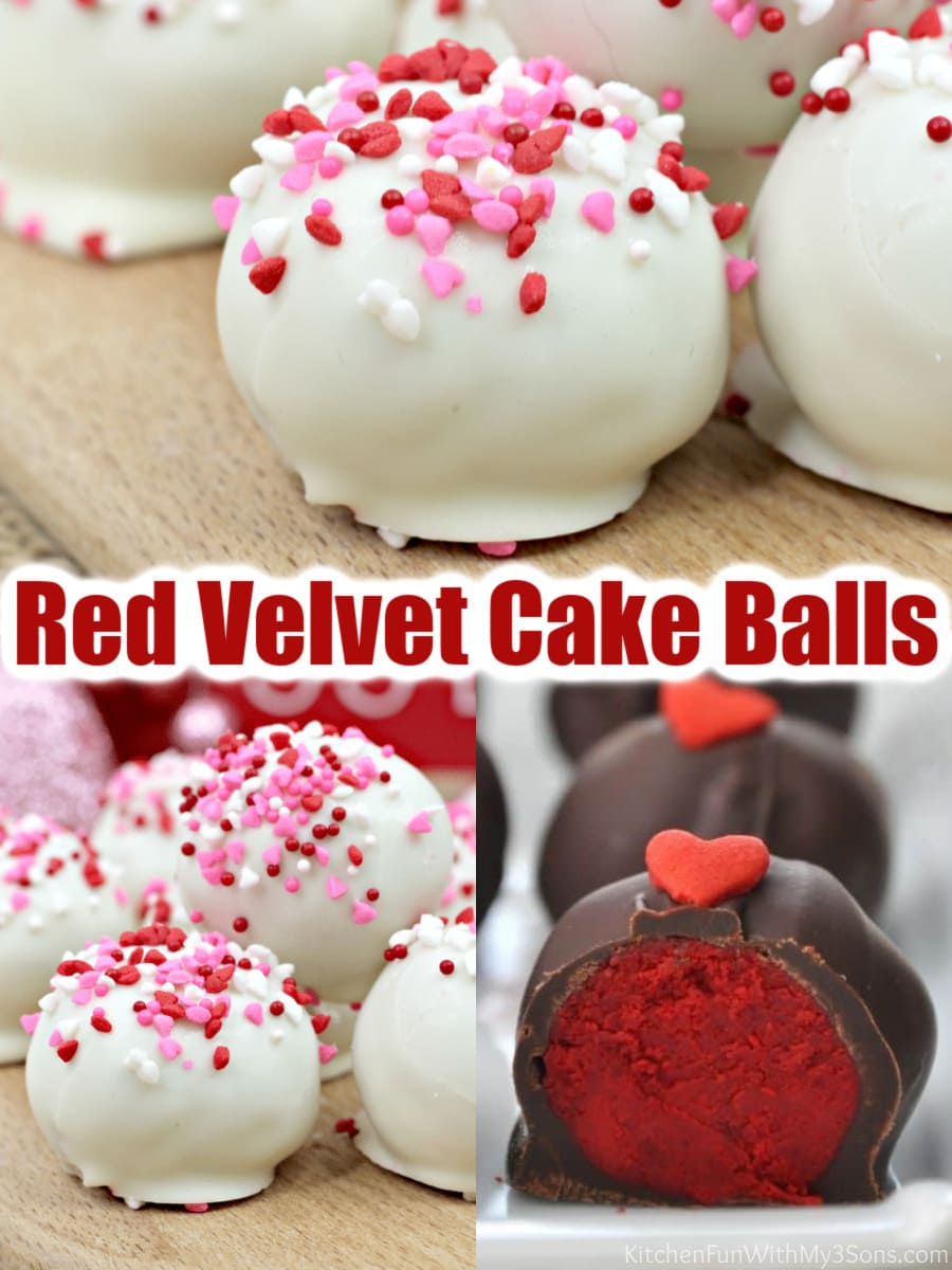 Red Velvet Cake Balls - Kitchen Fun With My 3 Sons