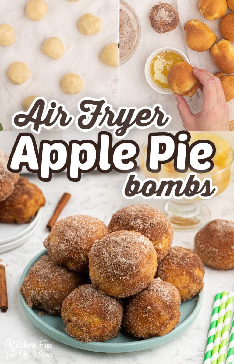 Air Fryer Apple Pie Bombs | Kitchen Fun With My 3 Sons