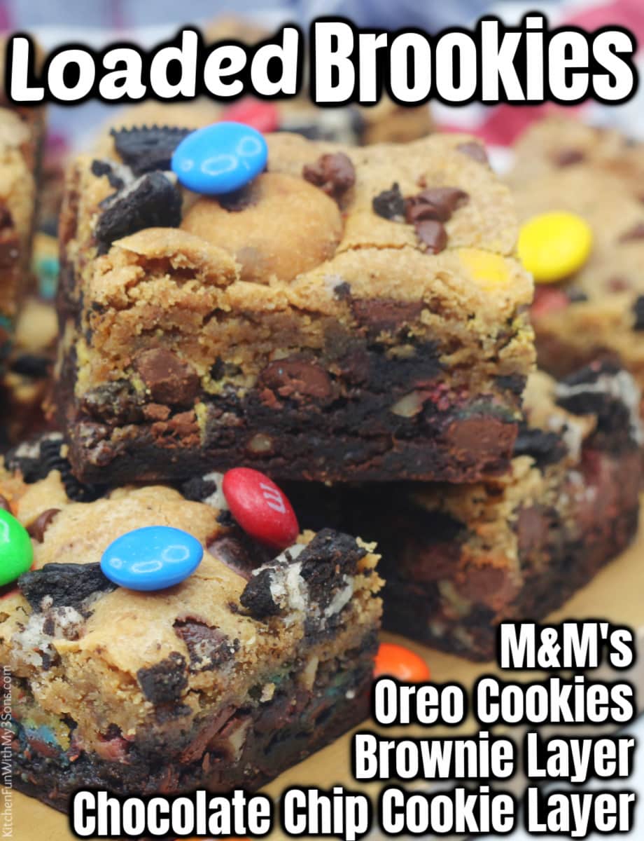 Loaded Brookie Bars - Kitchen Fun With My 3 Sons