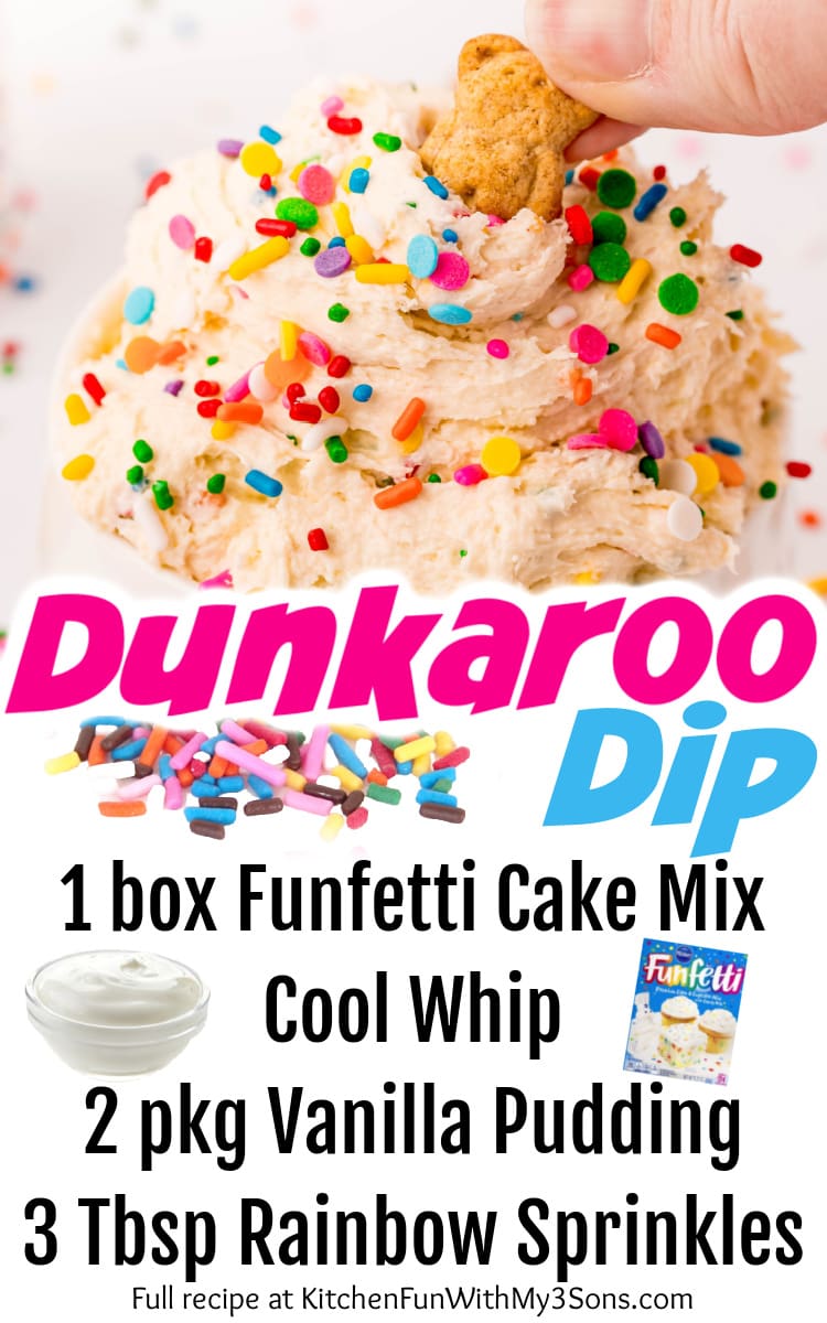 Dunkaroo Dip (4-ingredients) - Kitchen Fun With My 3 Sons
