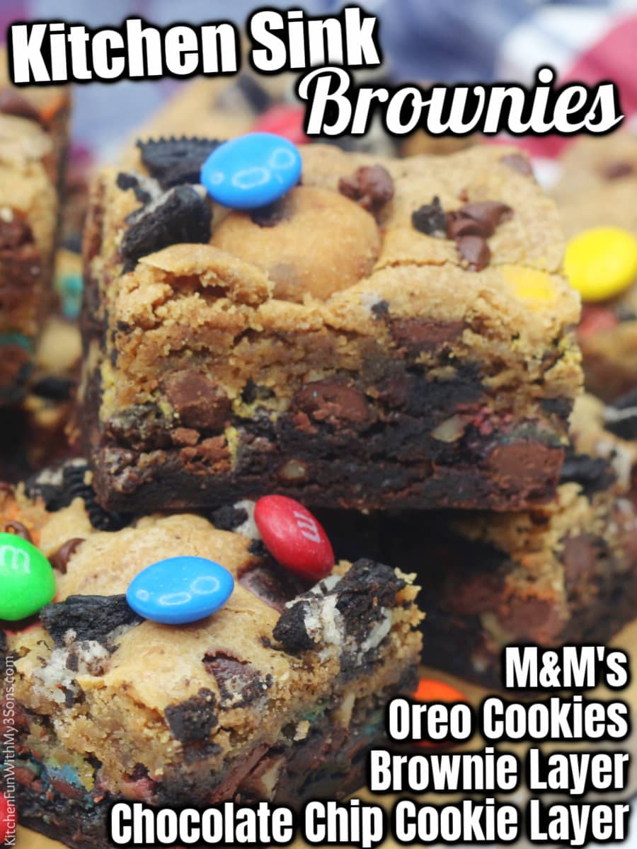 Loaded Brookie Bars - Kitchen Fun With My 3 Sons
