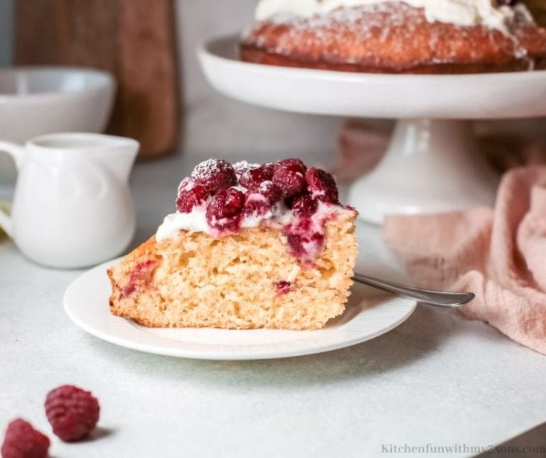 Raspberry Olive Oil Cake | Kitchen Fun With My 3 Sons