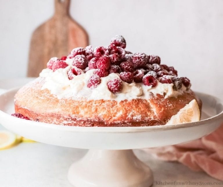Raspberry Olive Oil Cake | Kitchen Fun With My 3 Sons
