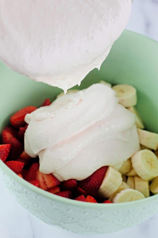 Strawberry Banana Cheesecake Salad