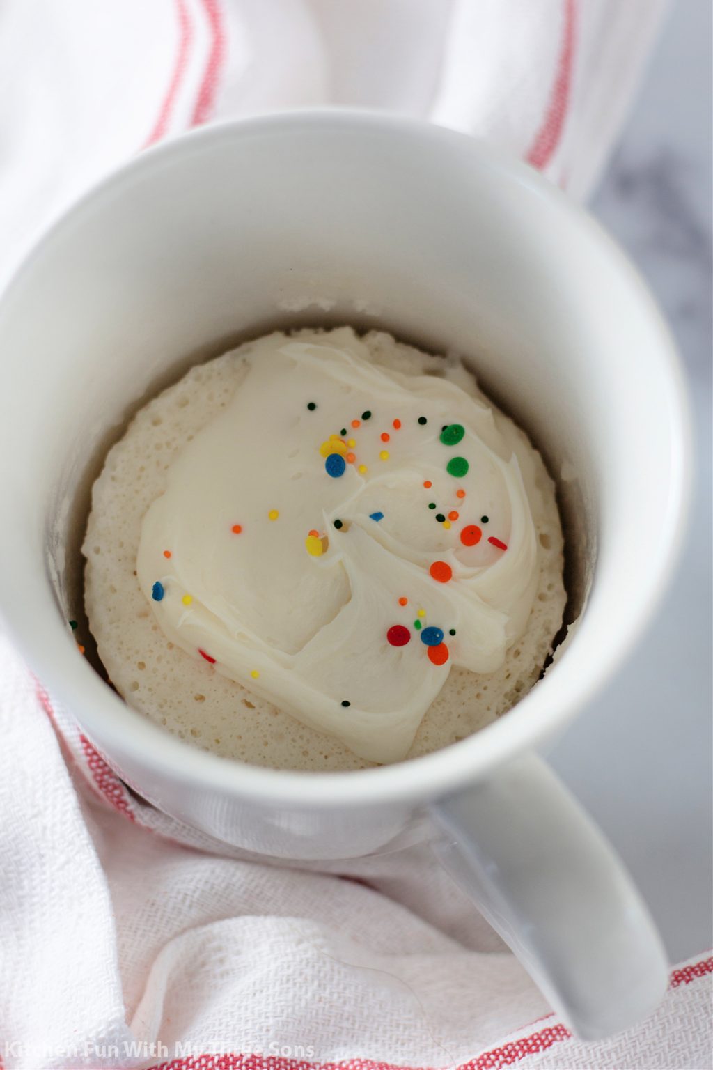 3-2-1 Microwave Mug Cake | Kitchen Fun With My 3 Sons