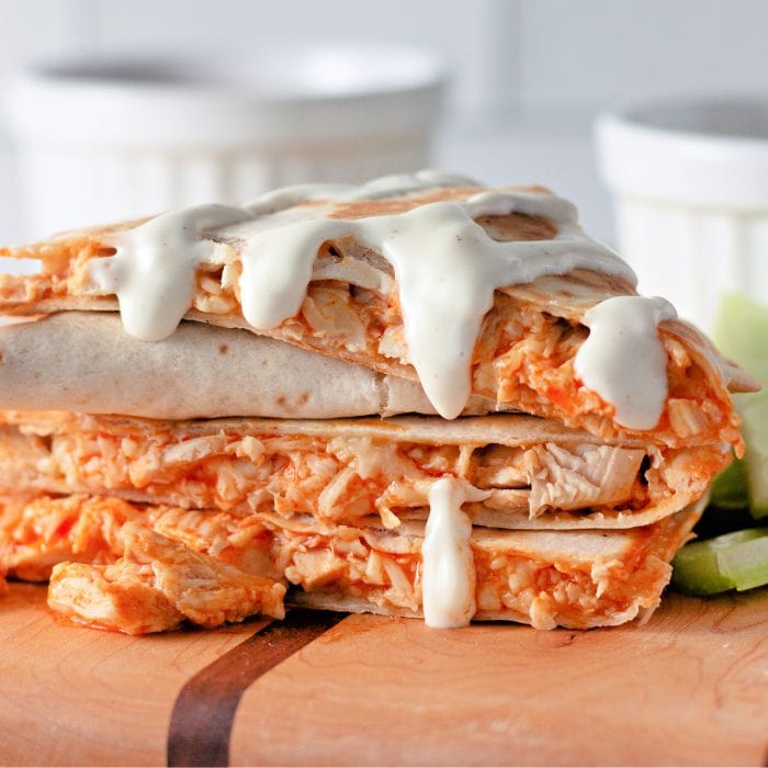 Cheesy Buffalo Chicken Quesadillas | Kitchen Fun With My 3 Sons