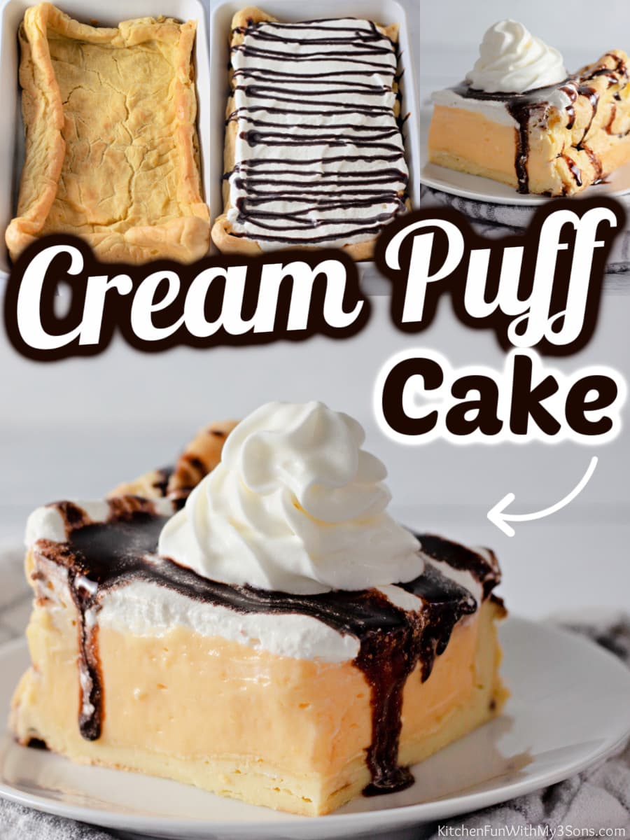 Cream Puff Cake | Kitchen Fun With My 3 Sons