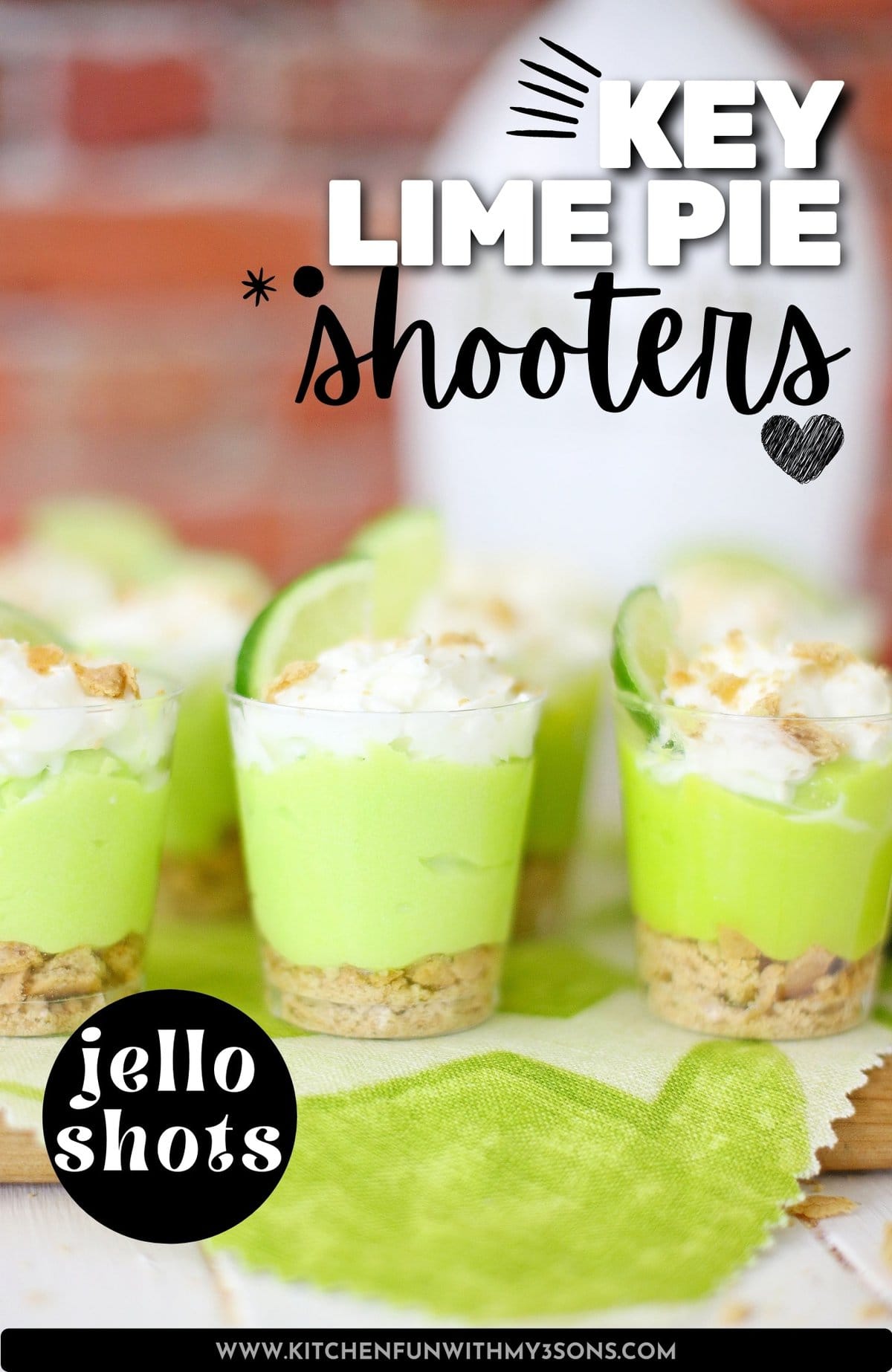 Key Lime Pie Pudding Shots - Kitchen Fun With My 3 Sons