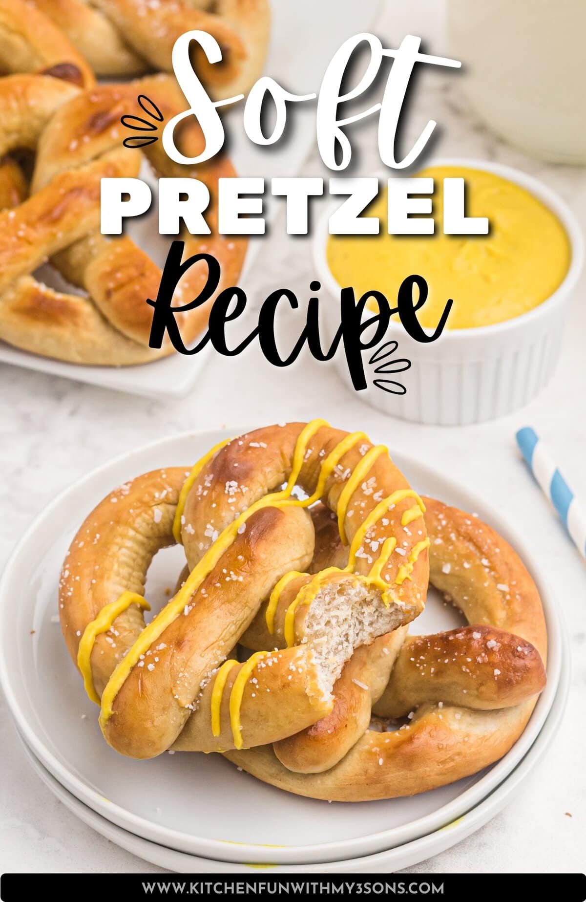 Soft Pretzel Recipe (Easy) - Kitchen Fun With My 3 Sons