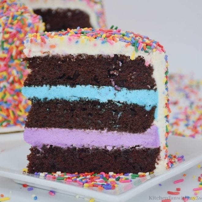 Chocolate Sprinkle Cake | Kitchen Fun With My 3 Sons