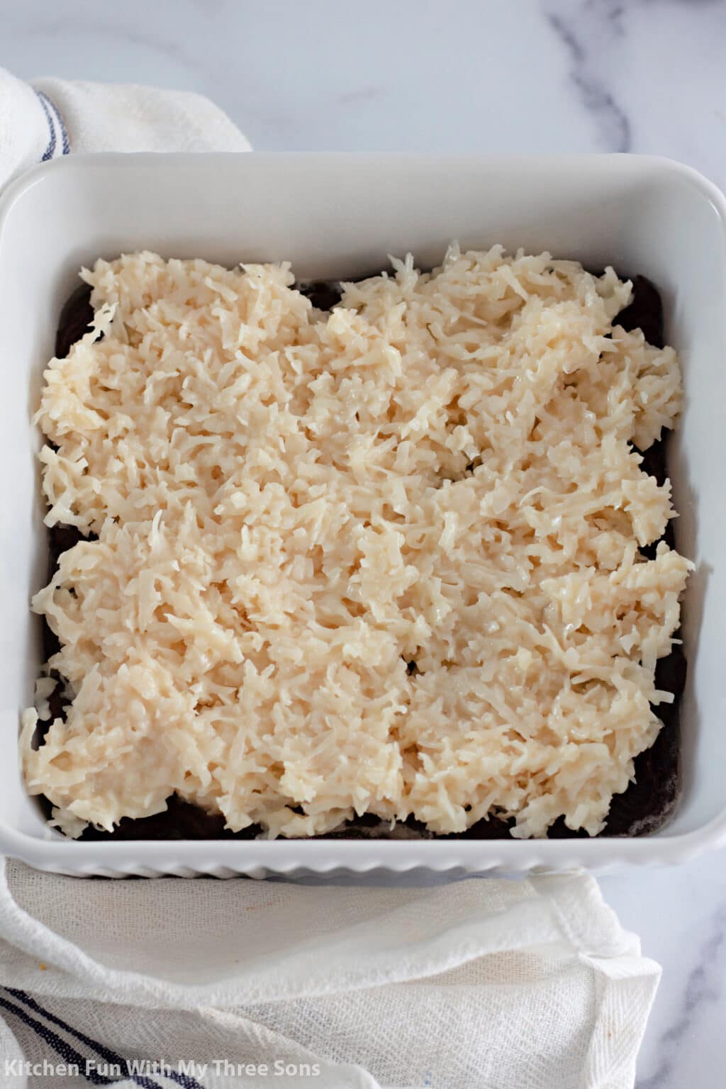 Coconut Brownies - Kitchen Fun With My 3 Sons
