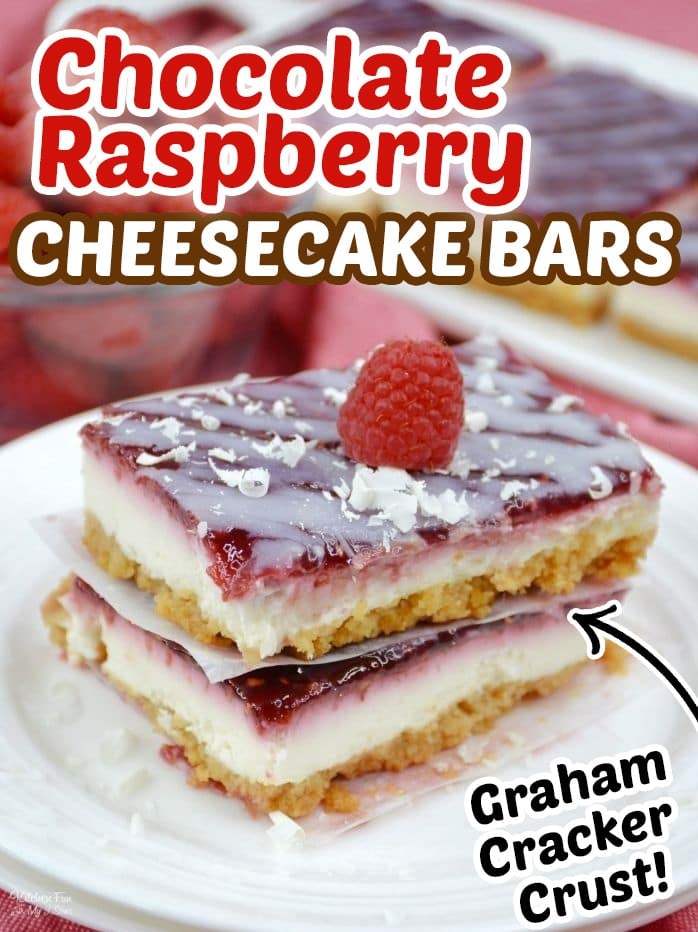 Raspberry Cheesecake Bars | Kitchen Fun With My 3 Sons