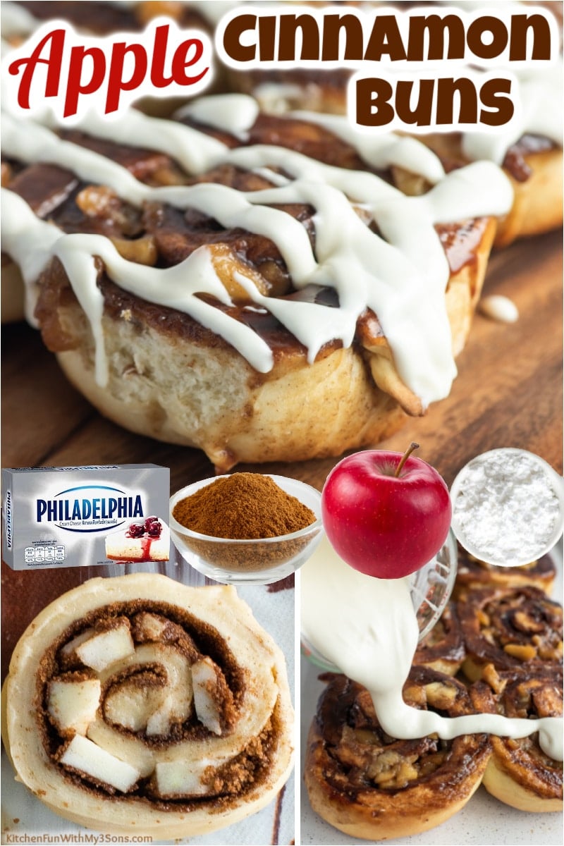 Apple Cinnamon Buns - Kitchen Fun With My 3 Sons