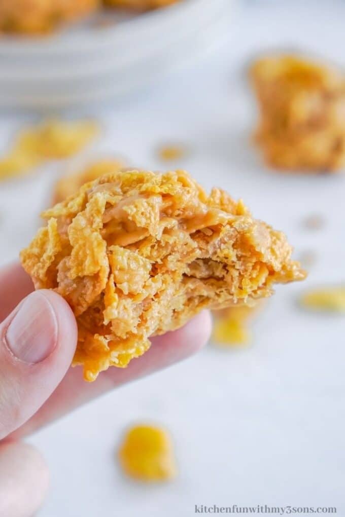 No-Bake Cornflake Cookies - Kitchen Fun With My 3 Sons