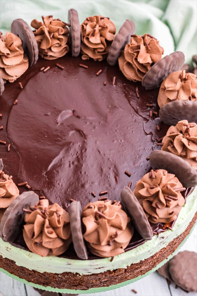 Mint Chocolate Cheesecake - Kitchen Fun With My 3 Sons