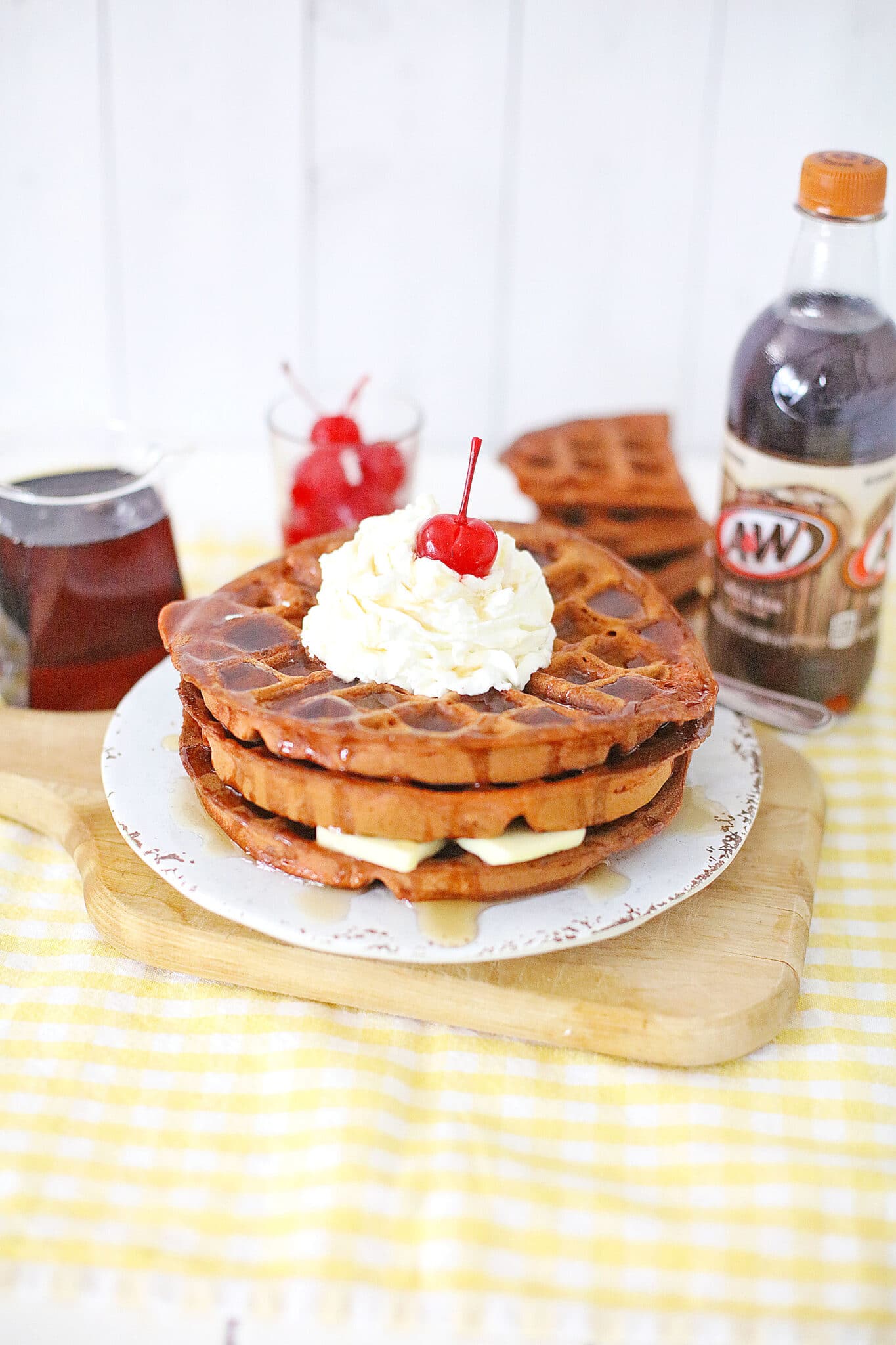 Root Beer Float Waffles - Kitchen Fun With My 3 Sons