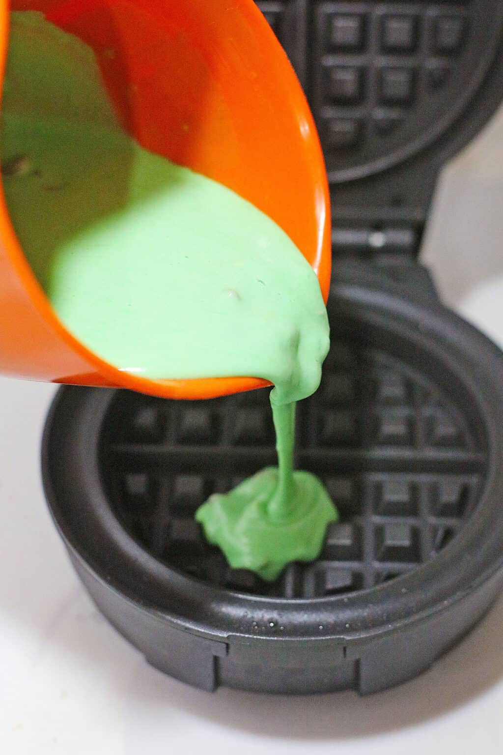 Mint Chocolate Chip Waffles | Kitchen Fun With My 3 Sons