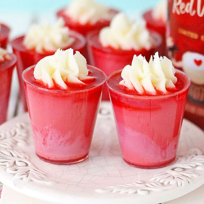 Red Velvet Jello Shots - Kitchen Fun With My 3 Sons