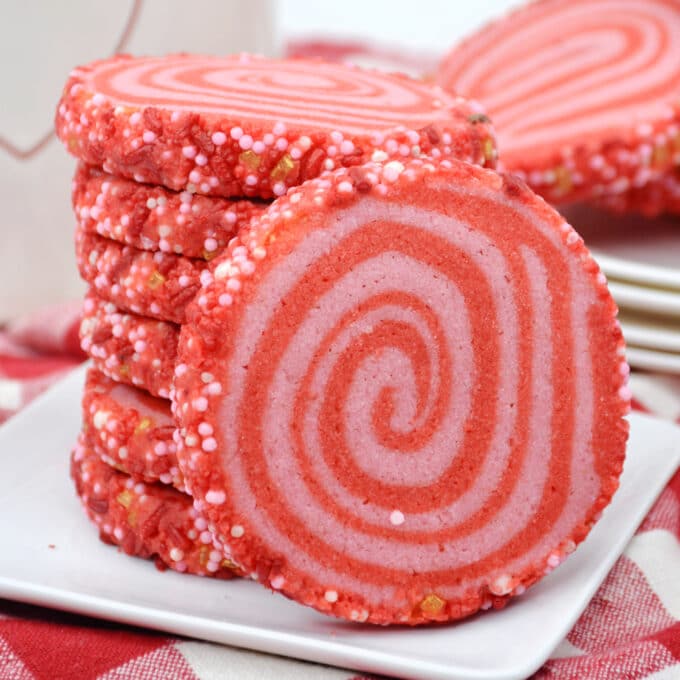 Valentine's Day Pinwheel Cookies - Kitchen Fun With My 3 Sons