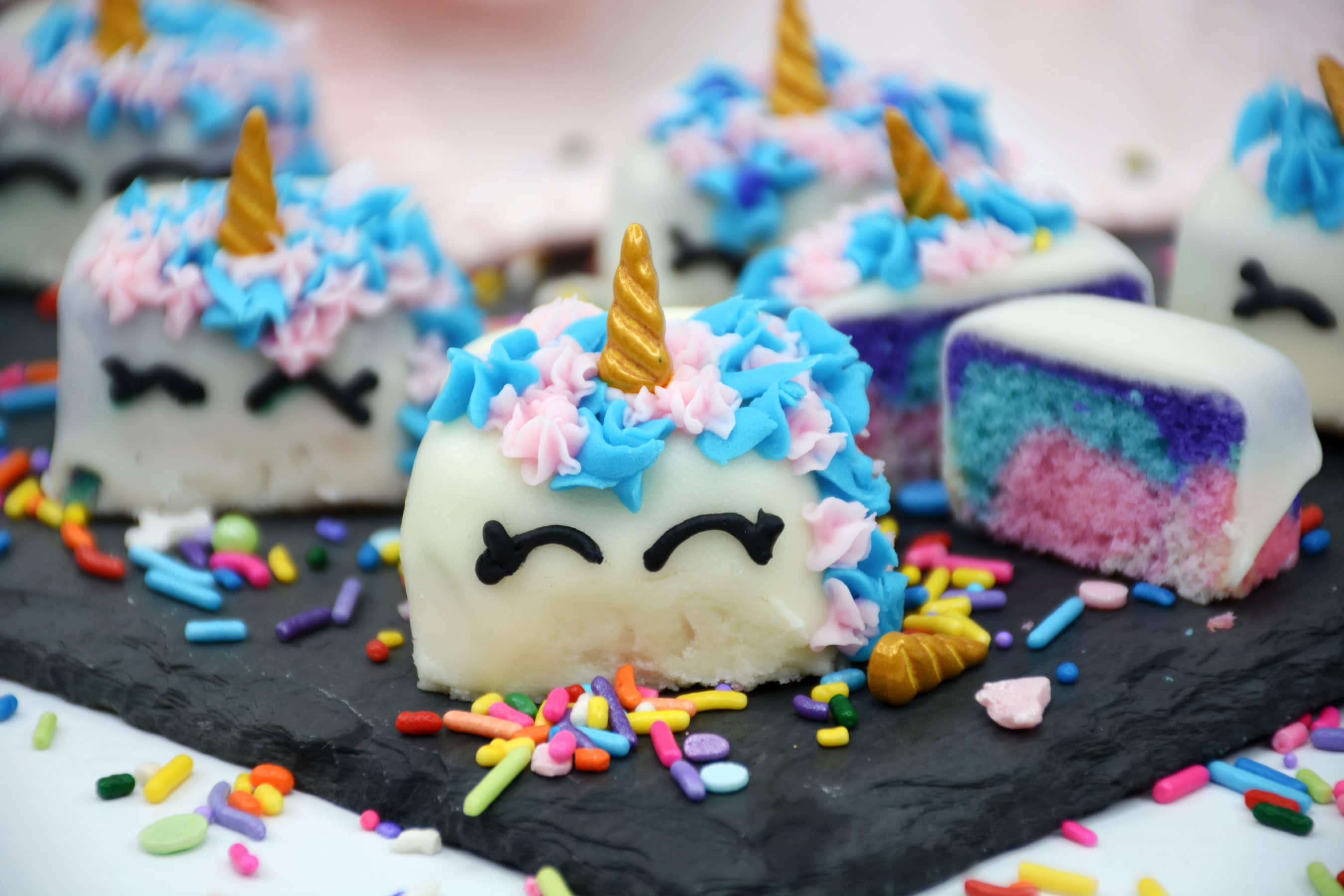 Unicorn Petit Fours | Kitchen Fun With My 3 Sons