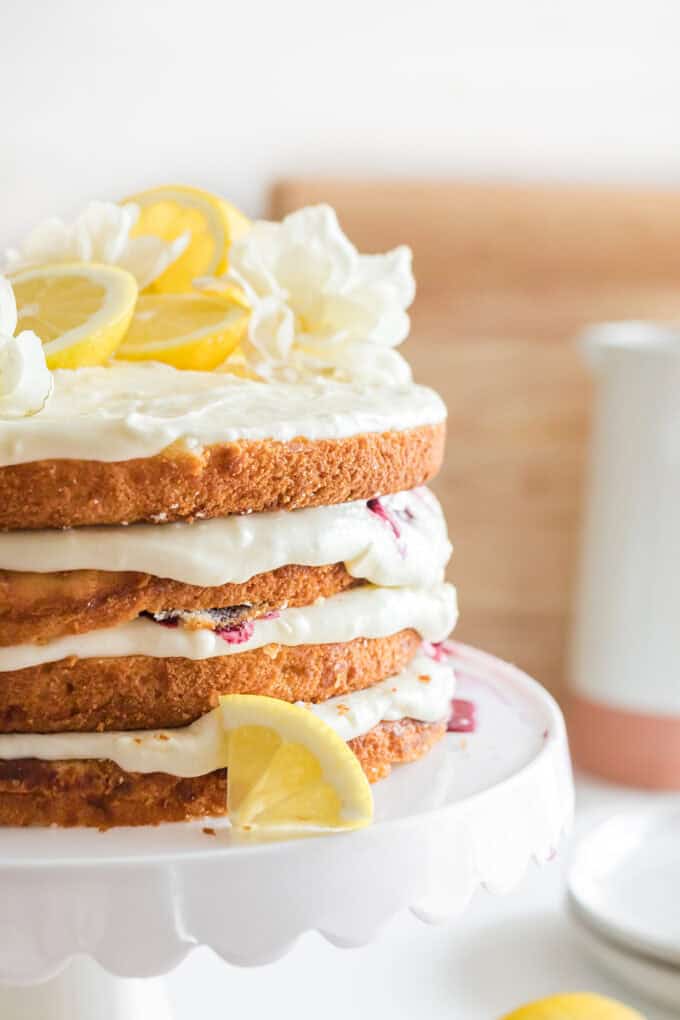Lemon Blueberry Cake | Kitchen Fun With My 3 Sons