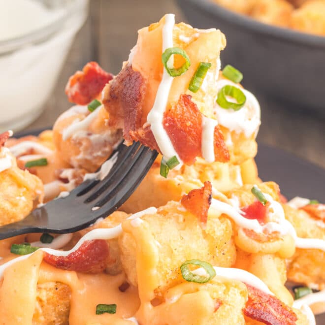Loaded Tater Tots - Kitchen Fun With My 3 Sons