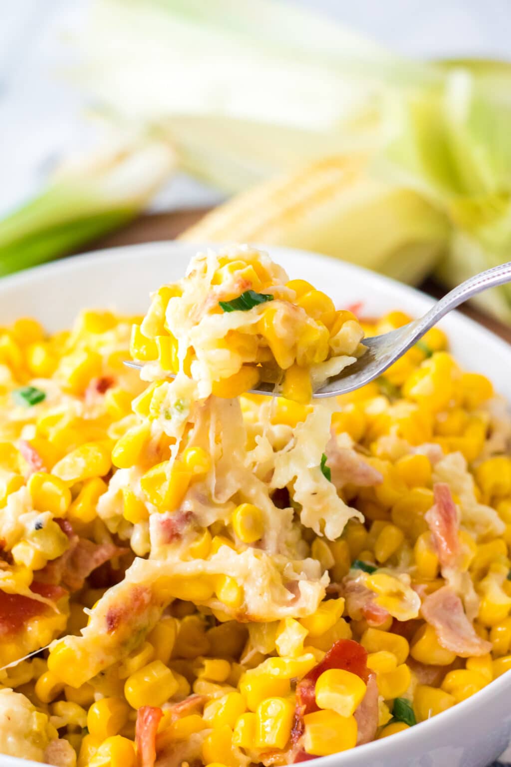 Skillet Cheesy Corn Recipe l Kitchen Fun With My 3 Sons