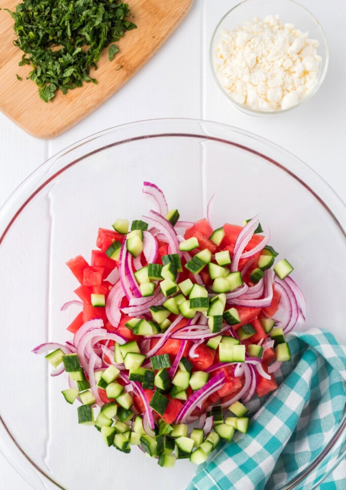 Watermelon Salad | Kitchen Fun With My 3 Sons