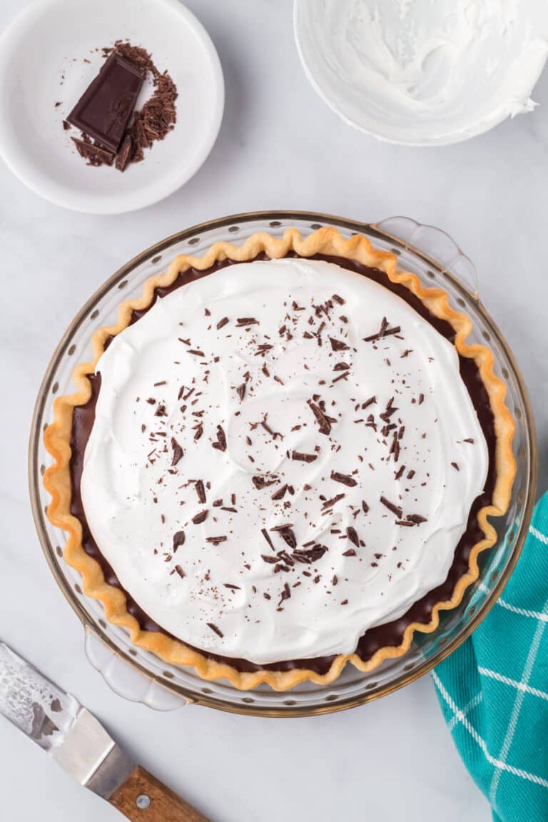 Chocolate Pie (Quick and Easy) - Kitchen Fun With My 3 Sons