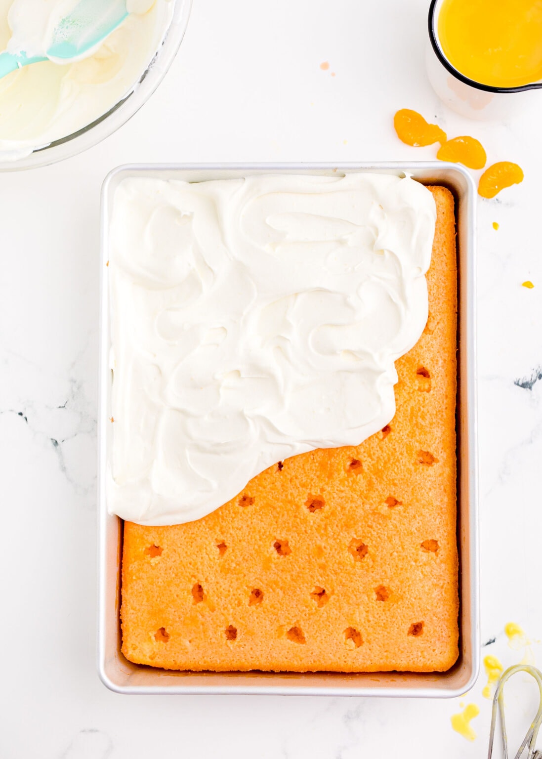 Creamsicle Orange Poke Cake | Kitchen Fun With My 3 Sons