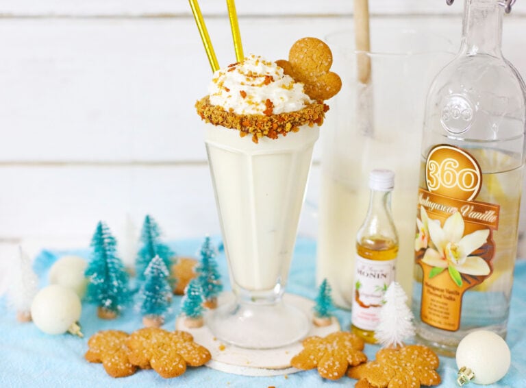 Gingerbread Milkshake (Boozy) - Kitchen Fun With My 3 Sons