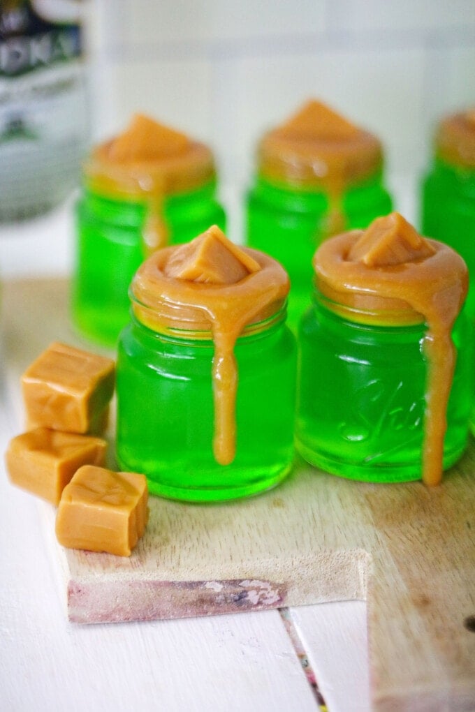 Caramel Apple Jello Shots | Kitchen Fun With My 3 Sons