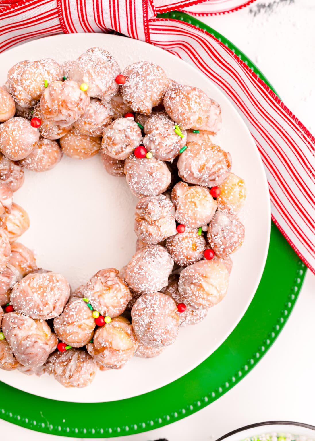 Christmas Donut Wreath - Kitchen Fun With My 3 Sons
