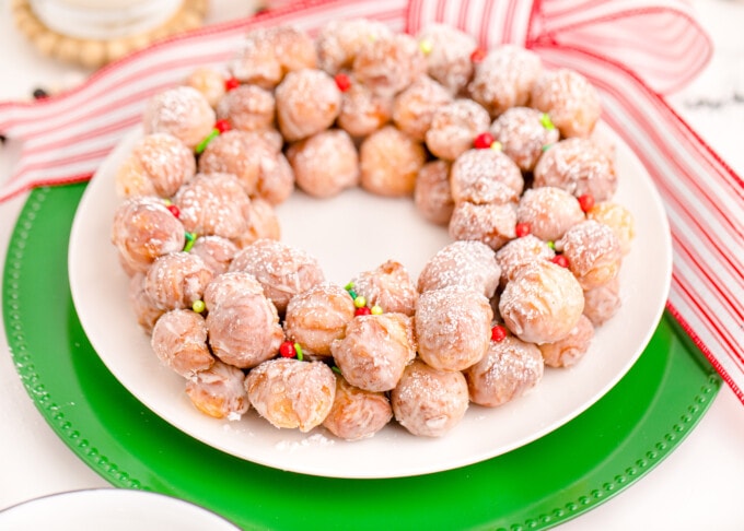 Christmas Donut Wreath - Kitchen Fun With My 3 Sons