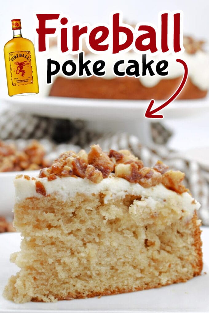 Fireball Poke Cake - Kitchen Fun With My 3 Sons