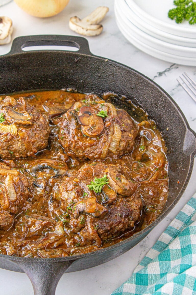 Hamburger Steak | Kitchen Fun With My 3 Sons
