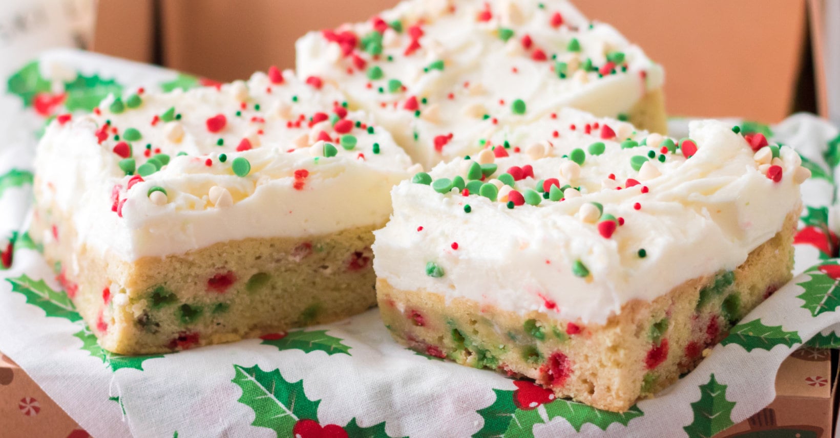 Christmas Sugar Cookie Bars - Kitchen Fun With My 3 Sons