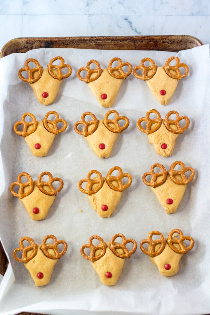 Peanut Butter Reindeer Cookies | Kitchen Fun With My 3 Sons